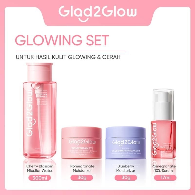 Jual Glad2glow Paket Bundle 4in1 | Paket G2G 4in1 | Paket Skincare g2g ...