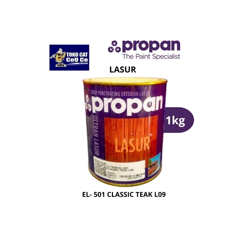 Jual PROPAN LASUR EL-501 classic teak 1L | Shopee Indonesia
