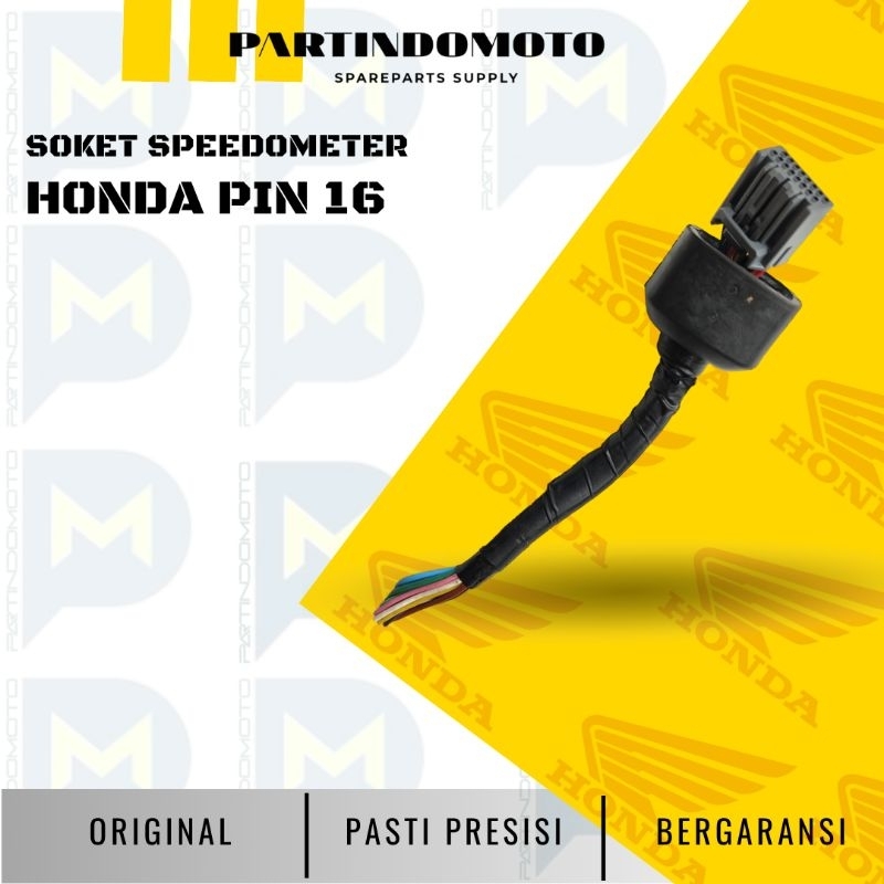 Jual Soket Speedometer Speedo Pin 16 Universal Vario 125 150 Mx king ...