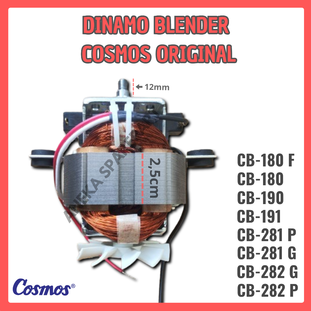 Jual Dinamo/Motor Mesin Blender Cosmos CB-180 F,CB-180,CB-190,CB-191,CB ...