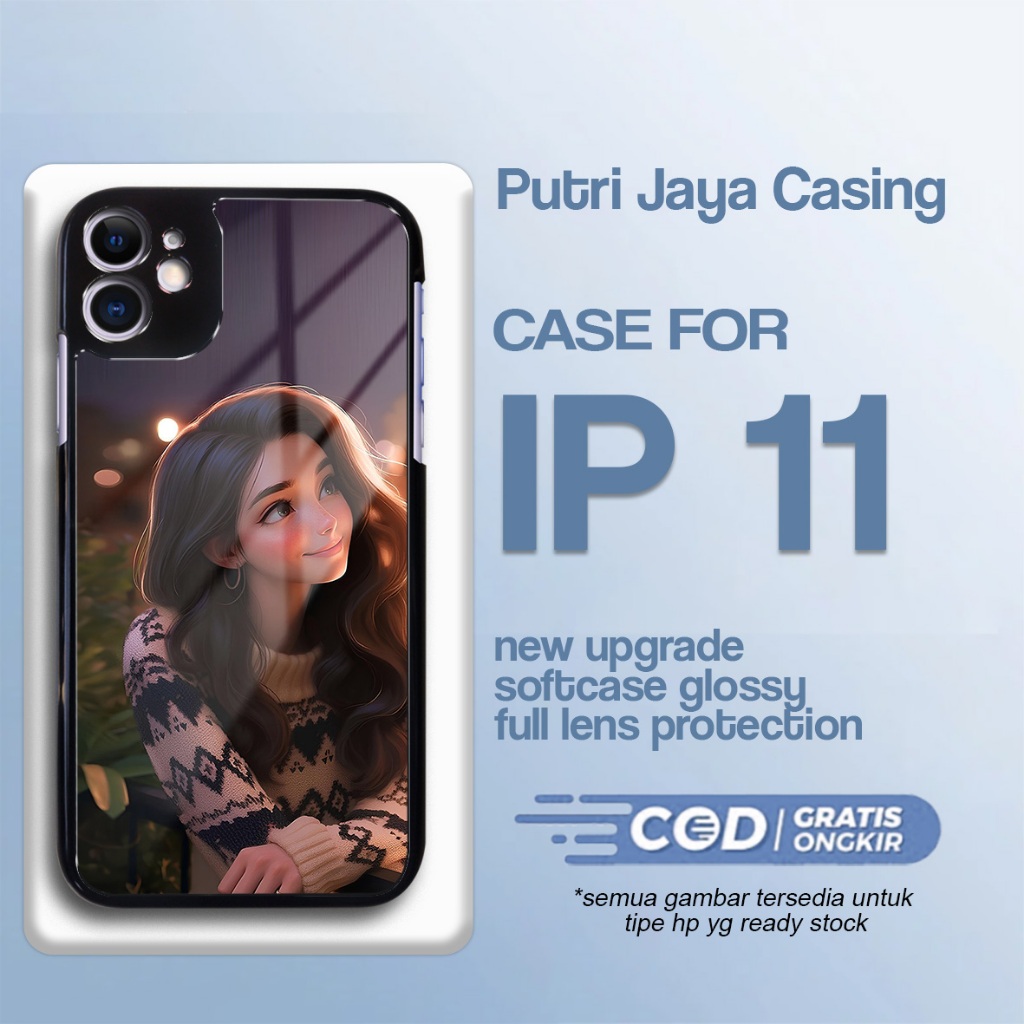 Jual Case IP 11 Terbaru - Casing IP 11 - Motif Cute girl - Hardcase ...