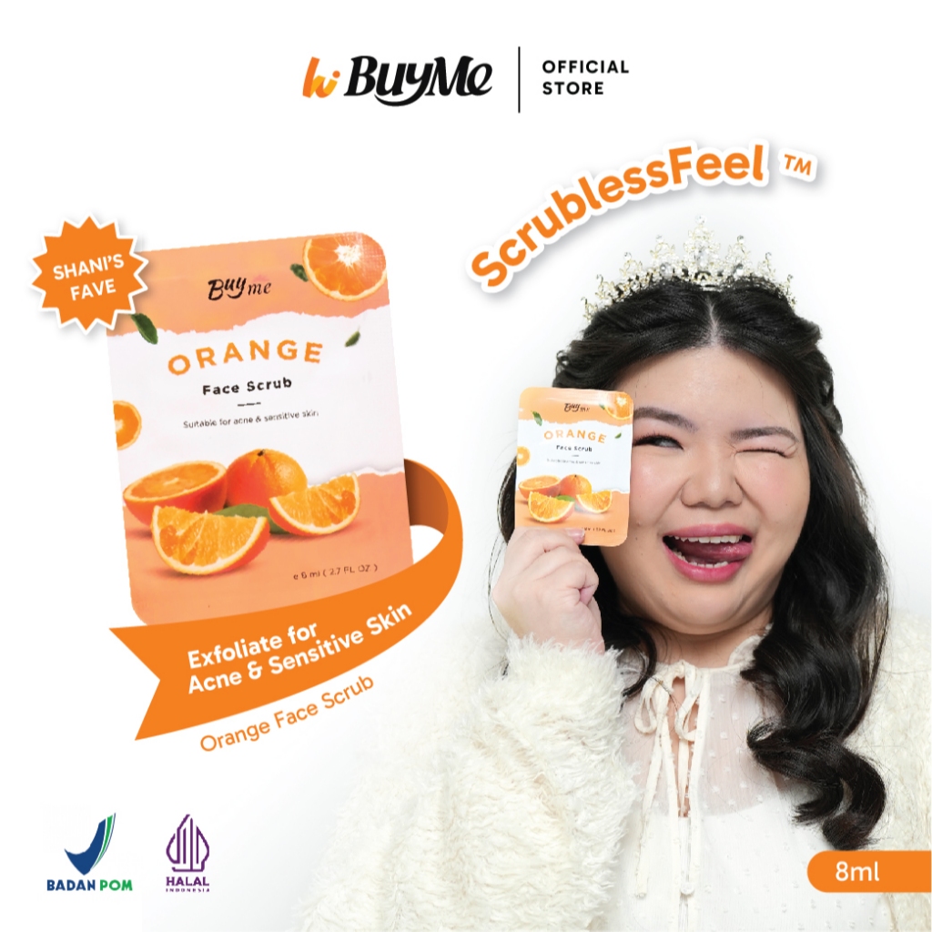 Jual BuyMe Orange Face Scrub BuyMe Scrub Muka Orange Scrub Badan 8 ML ...