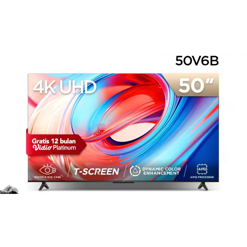Jual TV LED TCL 50 INCH 4K UHD 50V6B ANDROID TV DIGITAL GARANSI RESMI ...