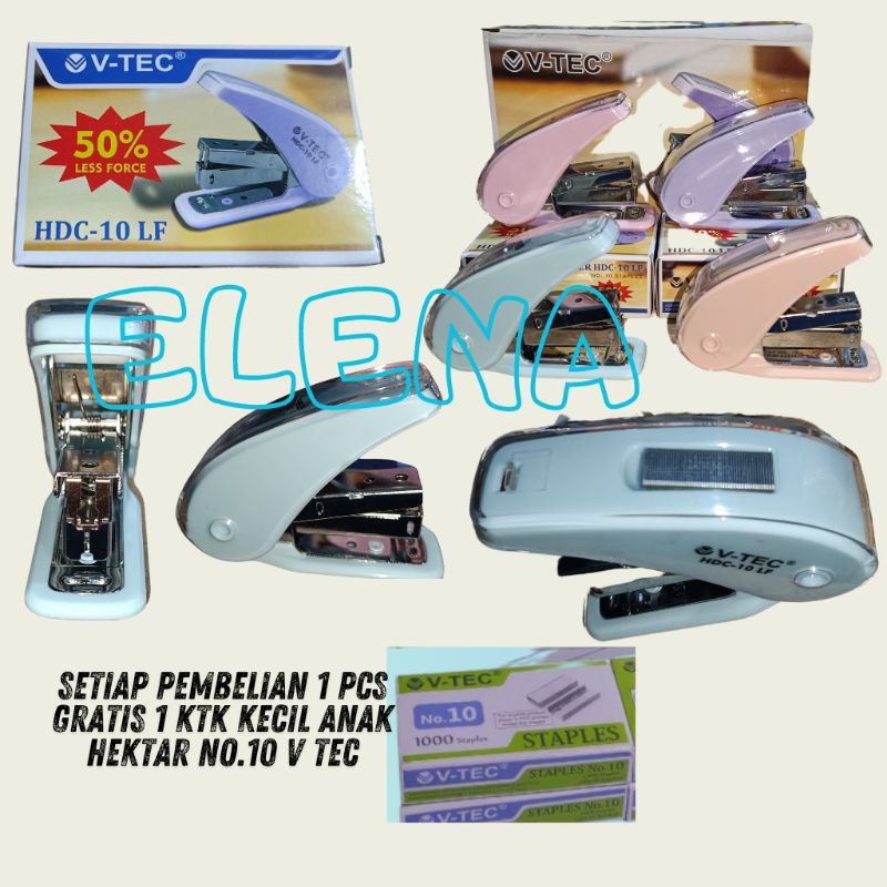Jual stapler v-tec HDC 10 LF/hekter HD 10 | Shopee Indonesia