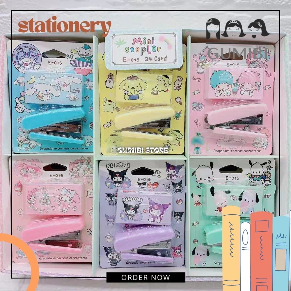 Jual STAPLER SANRIO MINI STAPLER 2 IN 1 SANRIO GRATIS REFILL ISI STAPLES KUROMI CINNAMOROL ...
