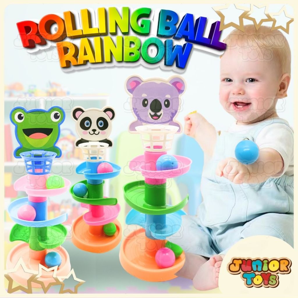 Jual Mainan Anak Bola Seluncur Rolling Ball Permainan Edukasi Montesori ...