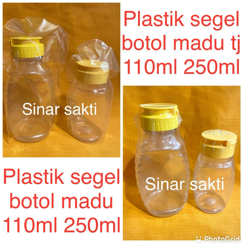 Jual plastik segel madu tj 110ml 250ml seal atas /plastik segel botol ...
