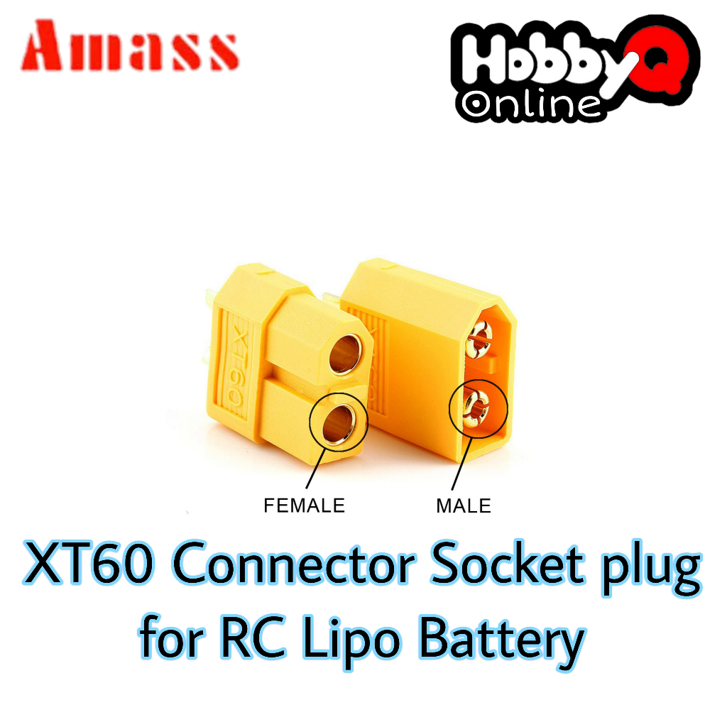 Jual XT60 XT-60 Male Female Bullet Connectors Plugs for RC Lipo Battery | Shopee Indonesia