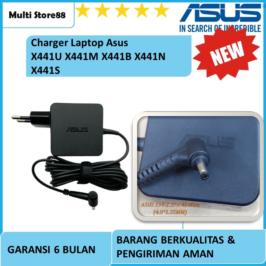 Jual Charger Laptop Asus X441U X441M X441B X441N X441S X411U | Shopee ...