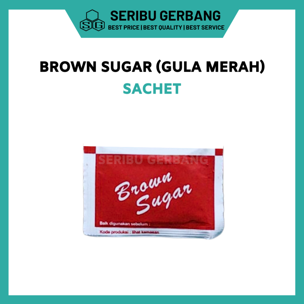 Jual 125PCS GULA MERAH SACHET / BROWN SUGAR /GULA AREN PASIR SASET ...
