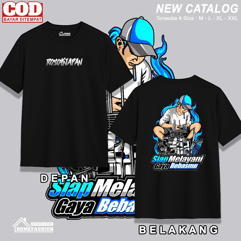 Jual Kaos Pria Distro " MEKANIK ROSOK " JAPAN Original Murah Motif Siap ...