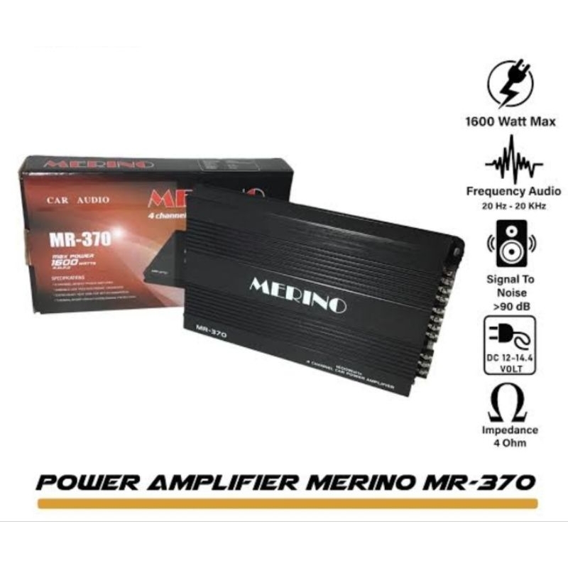 Jual Power 4ch Merino Audio MR370 | Shopee Indonesia
