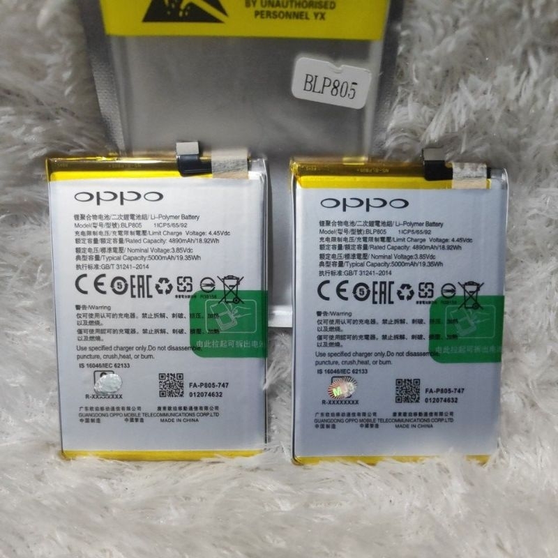 Jual Baterai Oc Tanam OPPO A16/A32/A33/A53/A54/A55/A74 5G Model BLP 805 ...