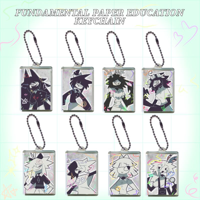 Jual Fundamental Paper Education Keychain Miss Circle, Miss Bloomie ...