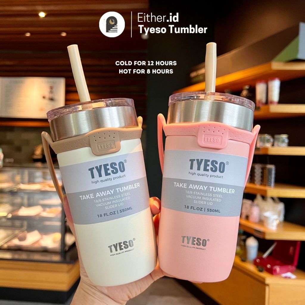 Jual Either.id - TYESO TUMBLER STAINLESS KOPI CUP HIGH QUALITY VACUUM INSULATED 550 ML ORIGINAL ...