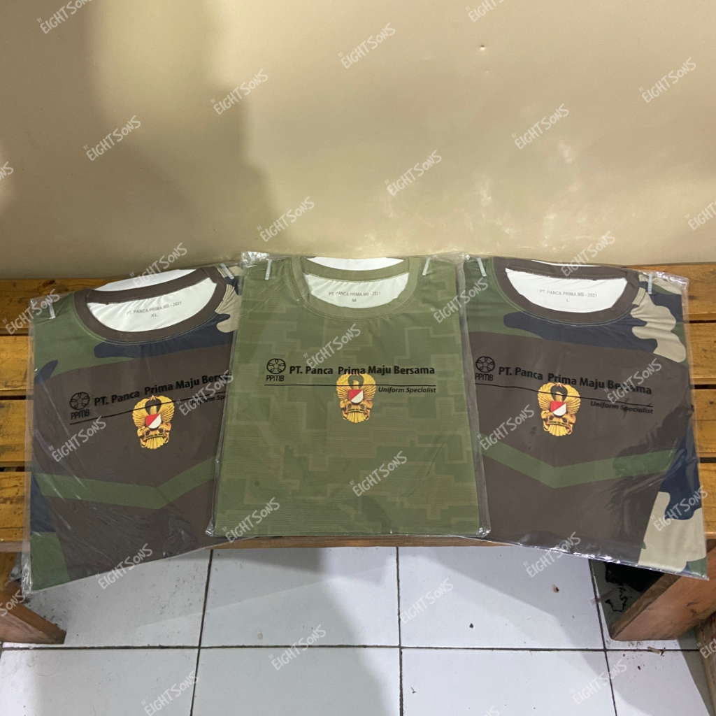 Jual Original 1 Set Kaos KASAD TNI Kaos Olahraga Army Doreng Loreng TNI Kaos Jersey TNI ...