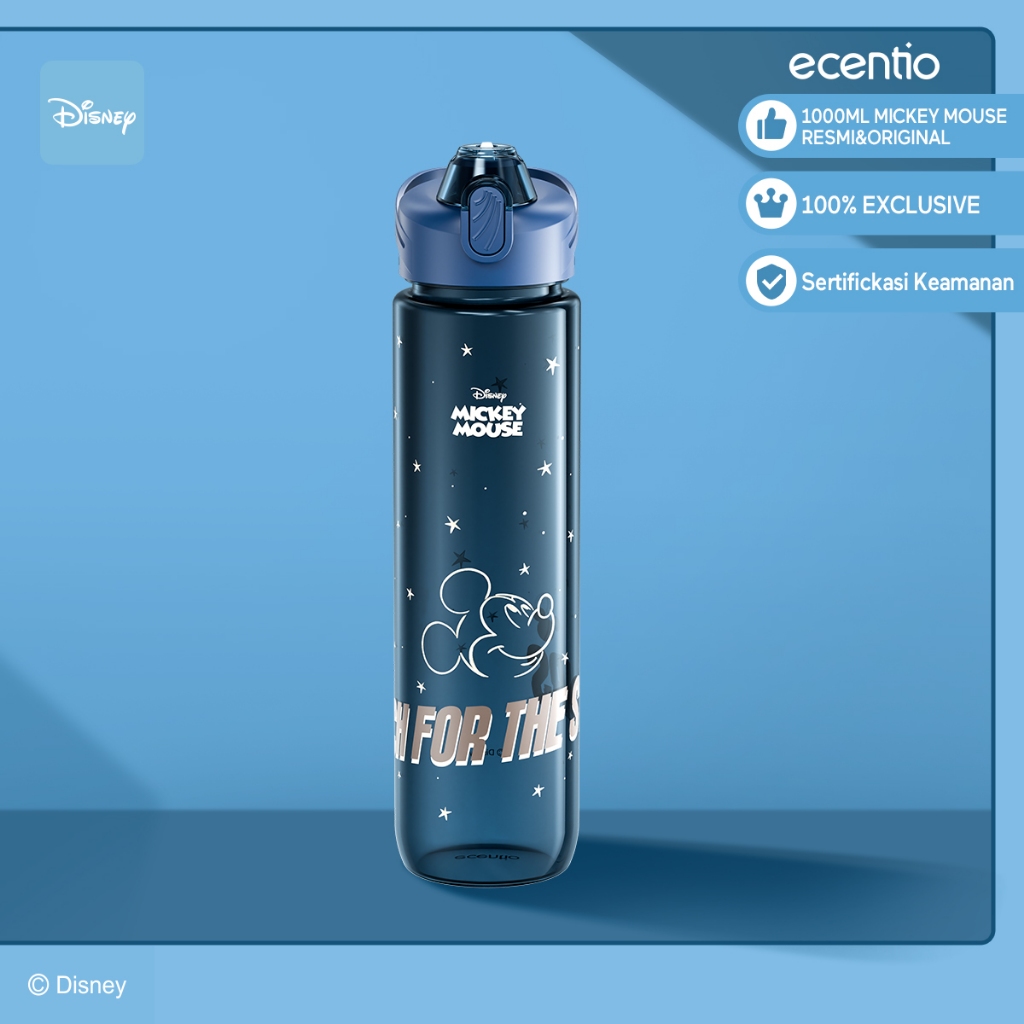 Jual ecentio & Disney Mickey botol minum 1 liter tempat minum anti ...