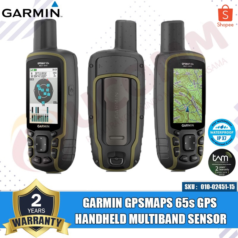Jual GARMIN GpsMaps 65s GPS 65s GPS Handheld MultiBand Sensor Garansi ...