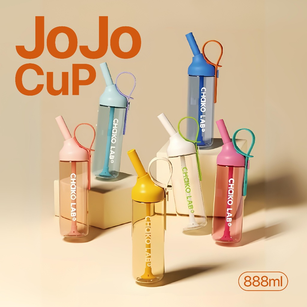 Jual CHAKO LAB Jojo Straw Bottle 888ml Chakolab | Shopee Indonesia