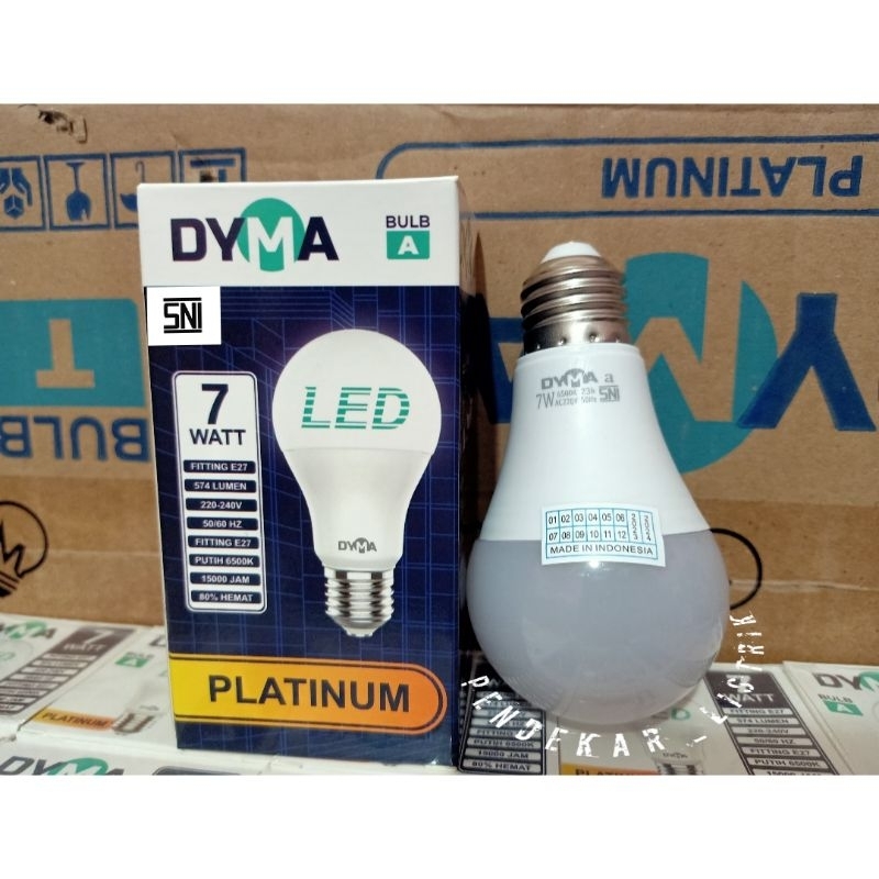 Jual Lampu LED Bulb DYMA 7W Nyala Terang Kelas Platinum Premium BODI ...