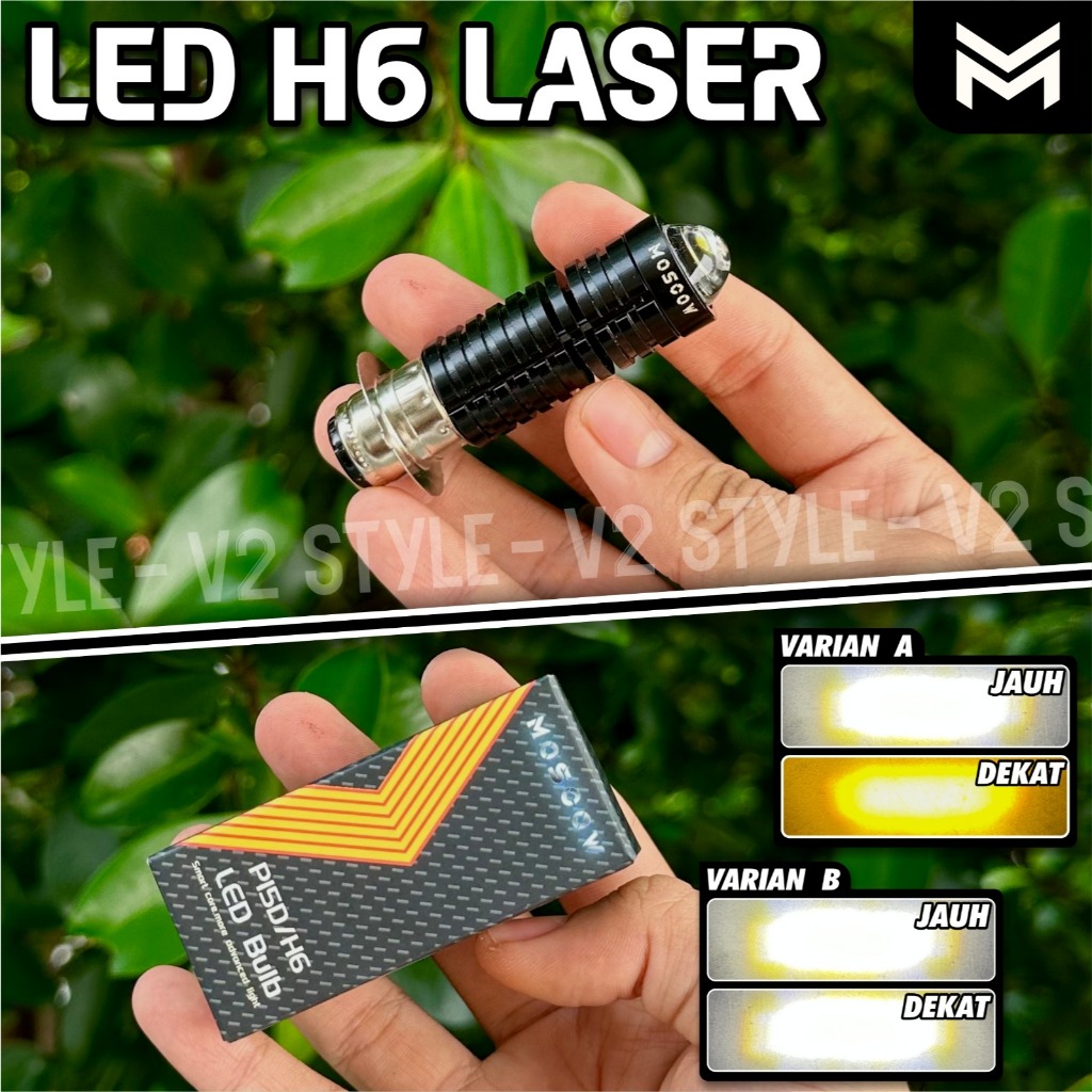 Jual LAMPU LED H6 LASER LAMPU SOROT DEPAN UTAMA HEADLAMP MOTOR MOSCOW ORIGINAL HEAD LAMP ...