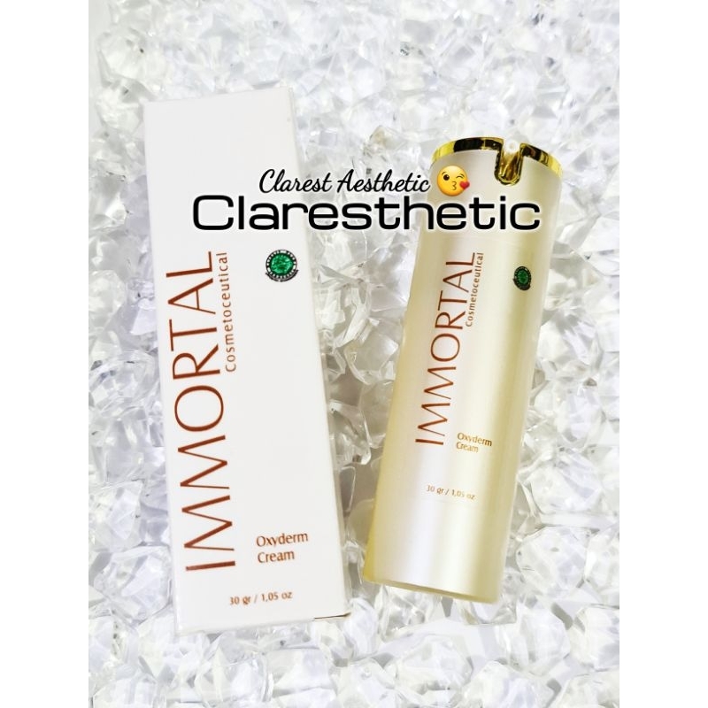 Jual IMMORTAL OXYDERM CREAM (cream PREMIUM + MOISTURIZER u/ kulit wajah ...