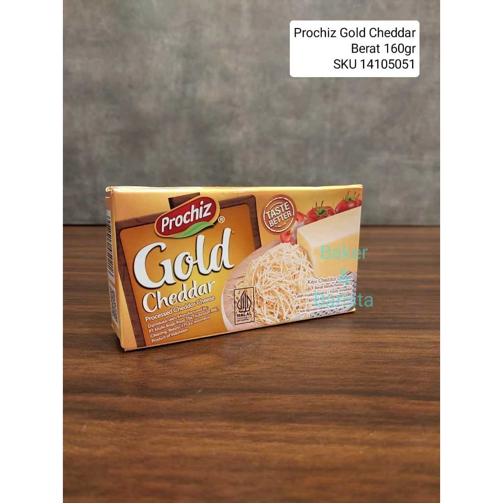 Jual Prochiz Gold Cheddar 160gr / 160 gr Cheese / Keju | Shopee Indonesia