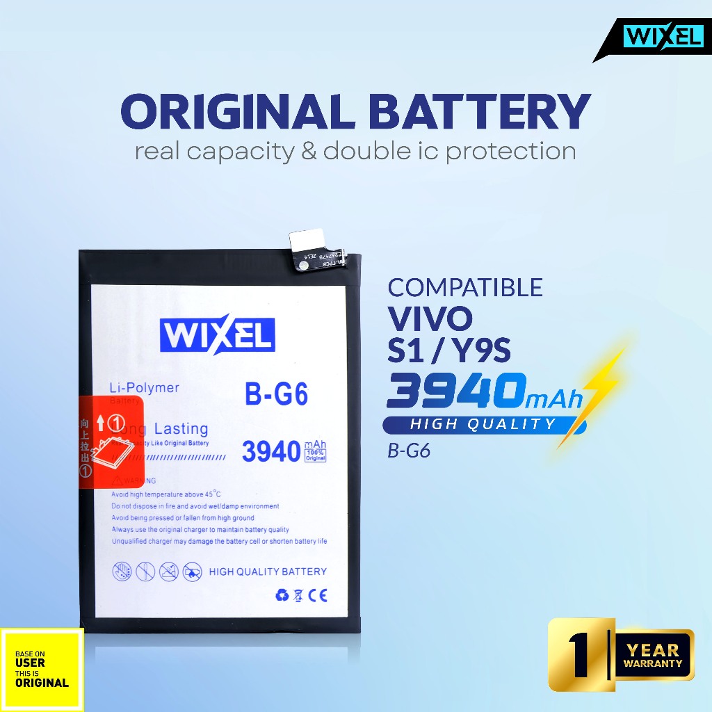 Jual WIXEL Baterai B-G6 Vivo S1 BG6 Double Power Original Batre Batrai ...