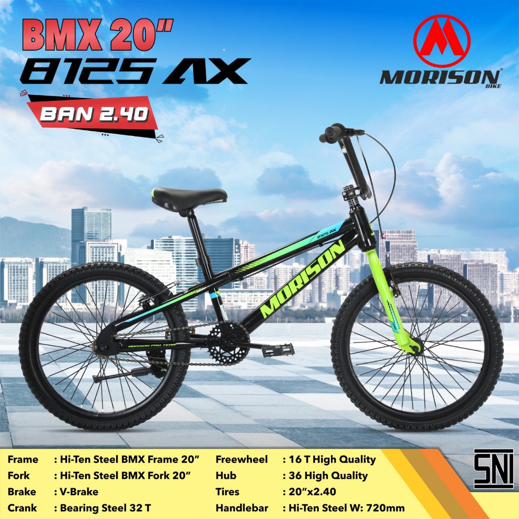 Jual (BONUS JALU) Sepeda Anak BMX Morison MS8125 AX Ban 20x2.40 Inch ...
