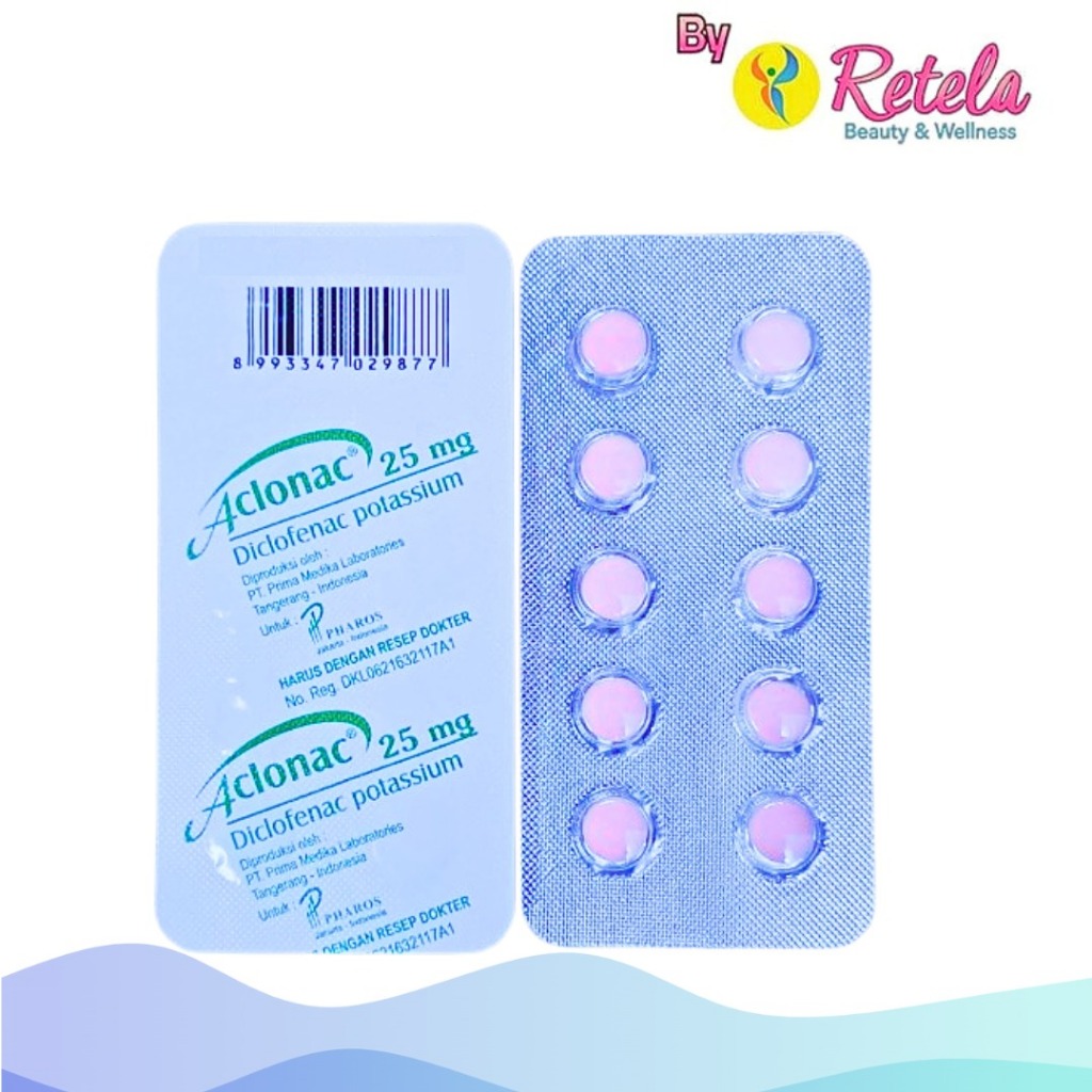 Jual Aclonac 25Mg 1 Strip 10 Tablet | Shopee Indonesia