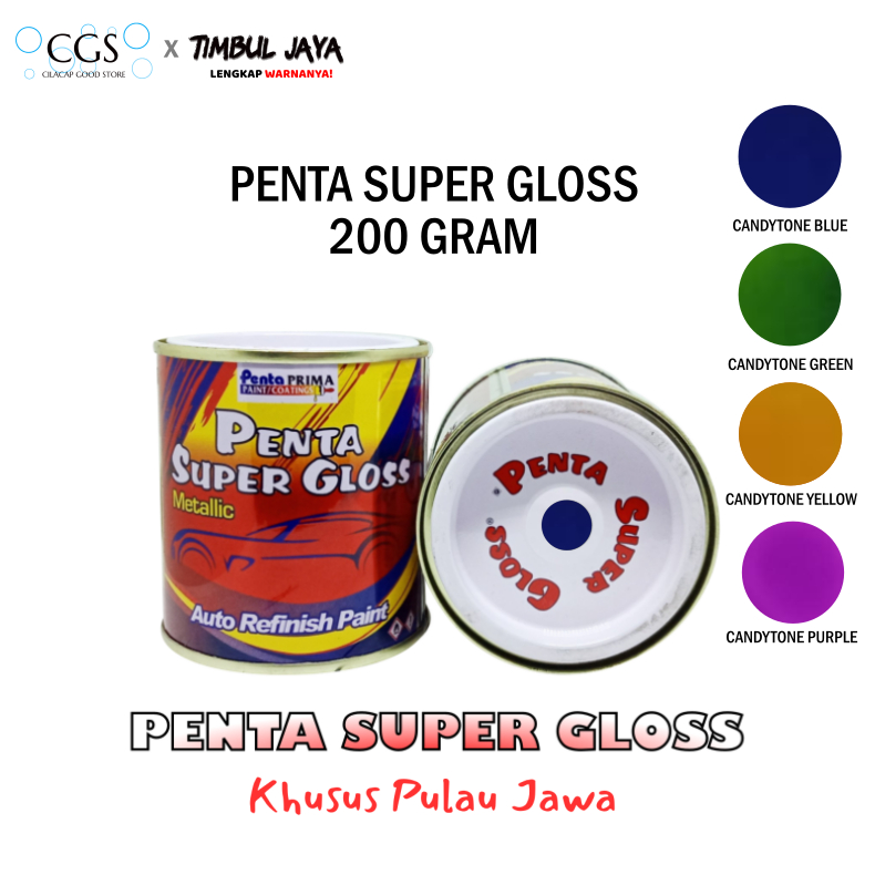 Jual Cat Penta CANDYTONE BLUE 200 gram - Cat Candy Biru Penta / Cat ...