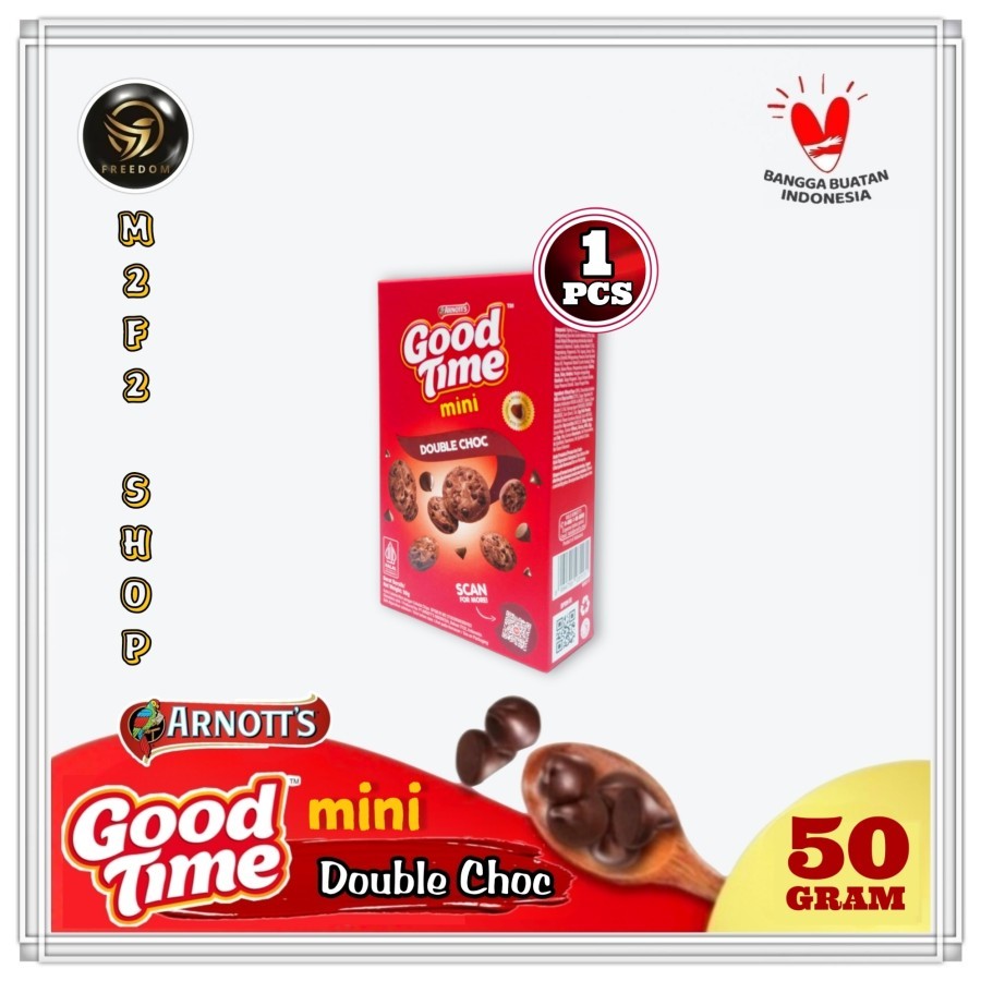 Jual Good Time MINI Double Choco Chips Cookies | Kukis Cokelat - 50 gr ...