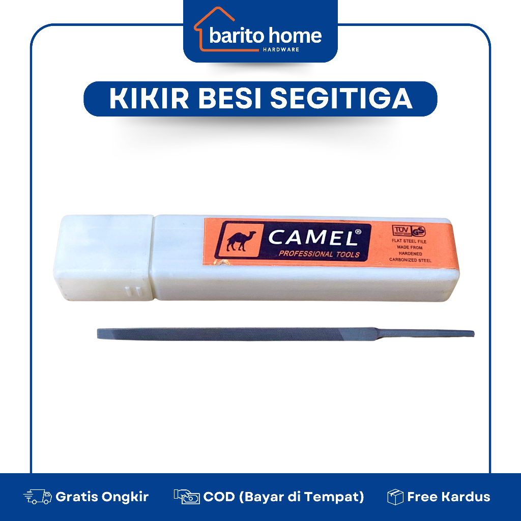 Jual Kikir Segitiga Satuan 4" Besi Kayu Mata Gergaji Segitiga / Alat ...