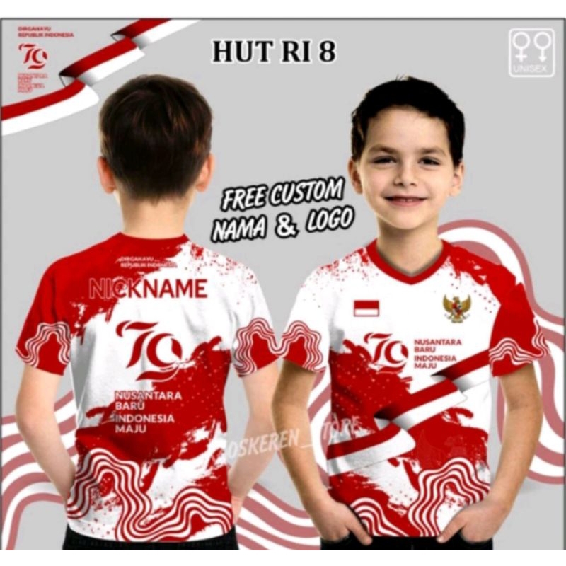 Jual jersey hut ri 79 anak kaos kemerdekaan jersey 17agustus 2024 | Shopee Indonesia