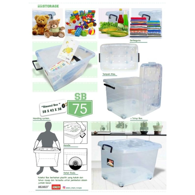 Jual Box Kontainer SB 75 LITER | Shopee Indonesia