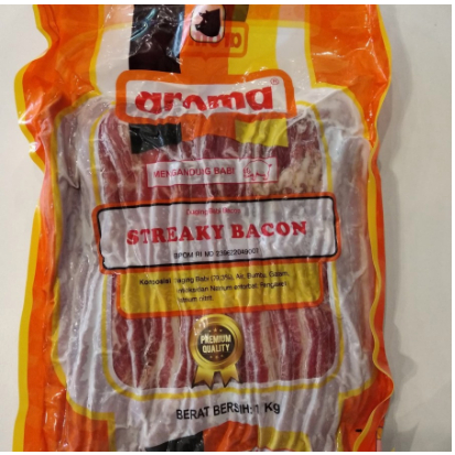 Jual AROMA - PREMIUM Streaky Pork Bacon 1 Kg | Shopee Indonesia