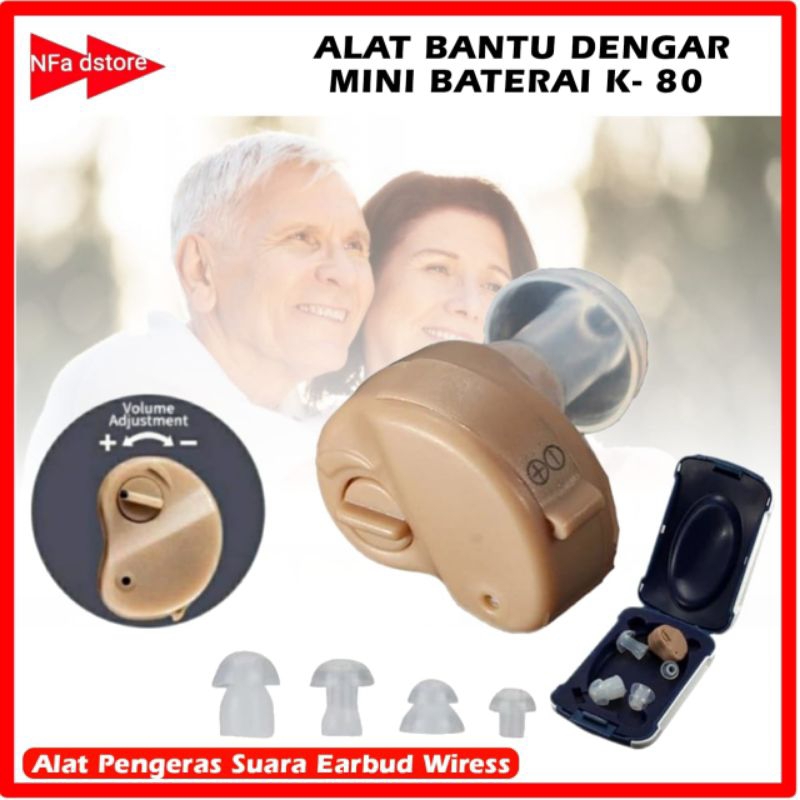 Jual Alat Bantu Dengar Hearing Aid K80 ITE Untuk Kurang Mendengar atau Budeg | Shopee Indonesia