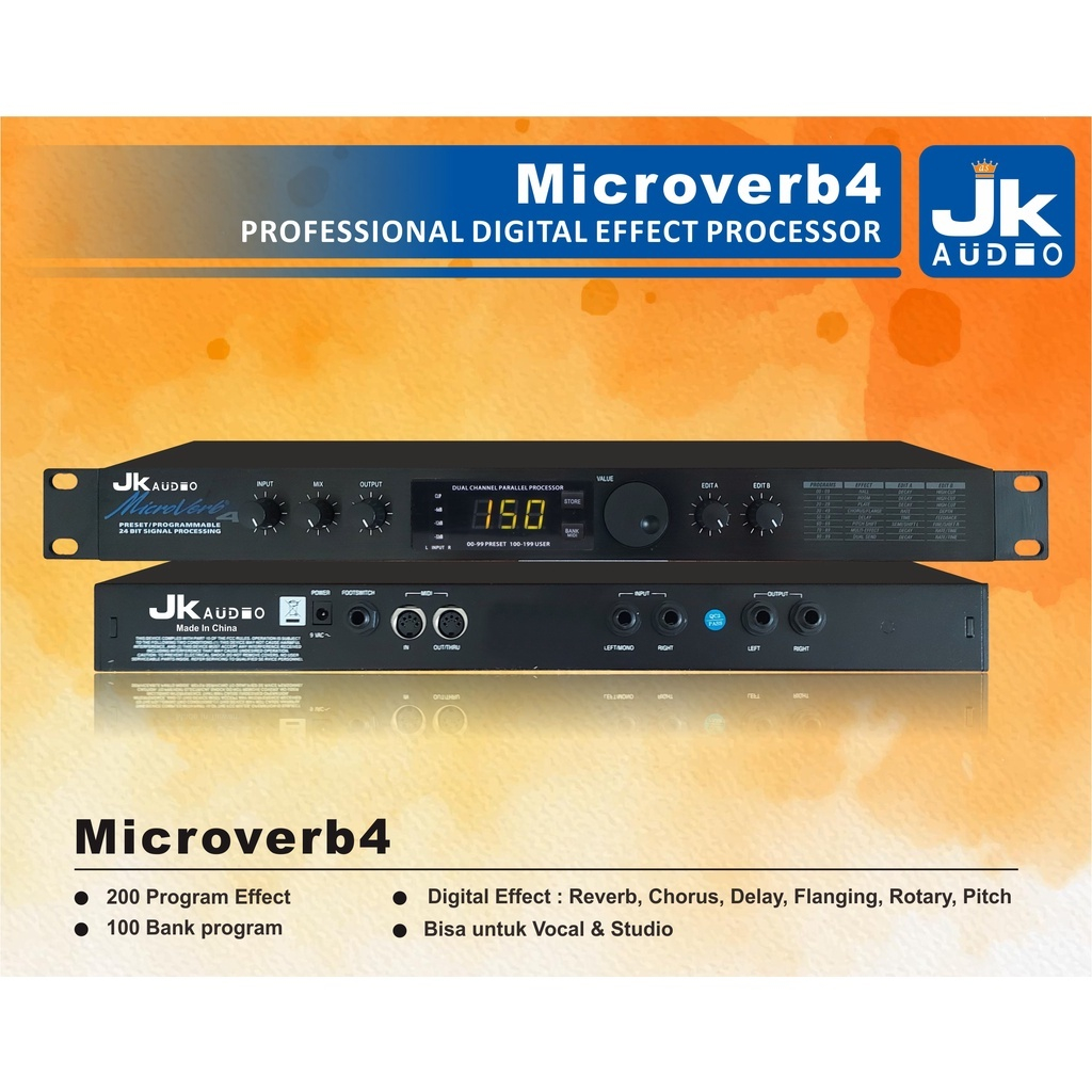 Jual Efek Vokal Microverb4 JK Audio Efek Vocal Microverb 4 | Shopee ...
