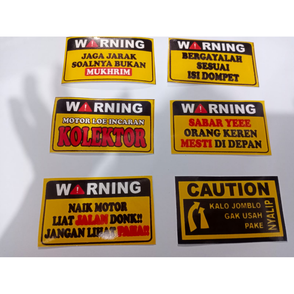 Jual STIKER KECIL CUTTING METALIK MOTIF TULISAN BINTANG RACING TEAM ...