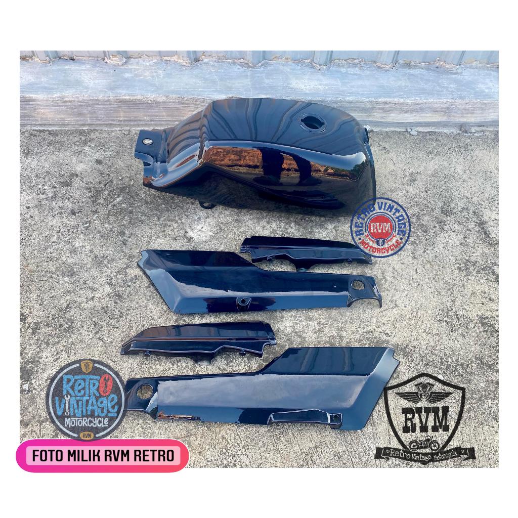 Jual Tangki Honda Win win 100 biru dongker Set Cover Body Win Bok Aki ...