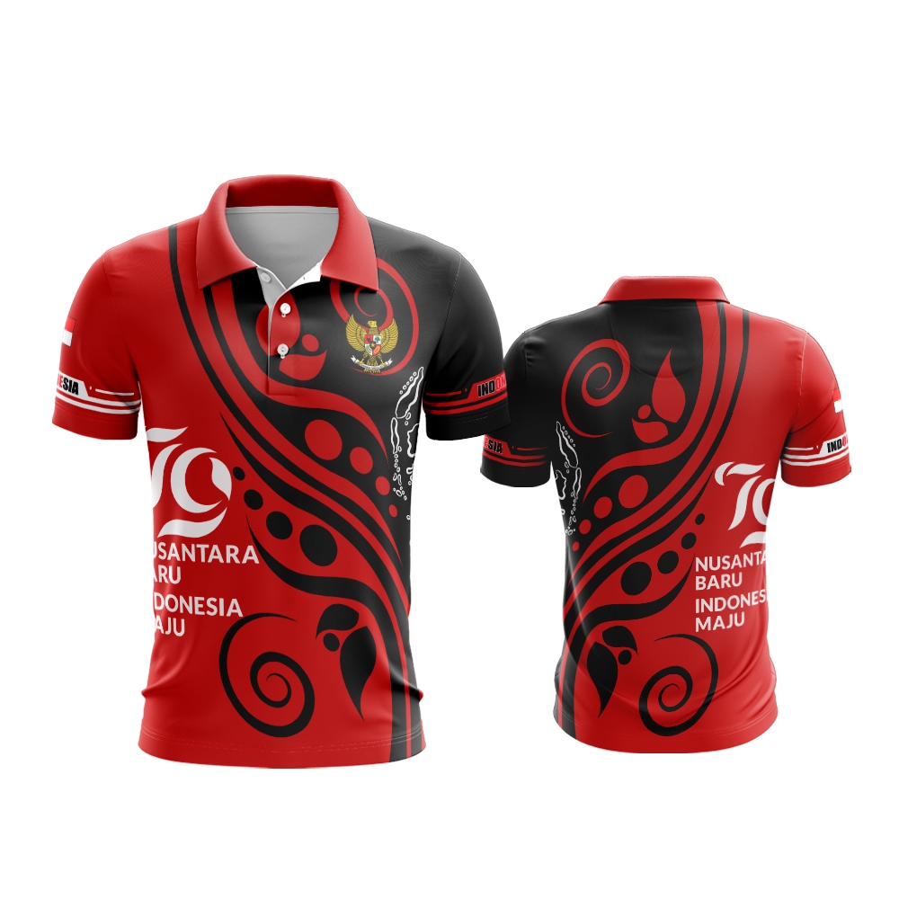 Jual Baju Kaos Polo Jersey 17 Agustus Hut Ri Ke 79 2024 Dirgahayu Kemerdekaan Republik Indonesia ...