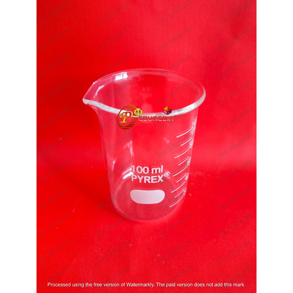 Jual Beaker / Beaker 100ml PYREX / Beaker Glass 100ml / Gelas Kimia ...