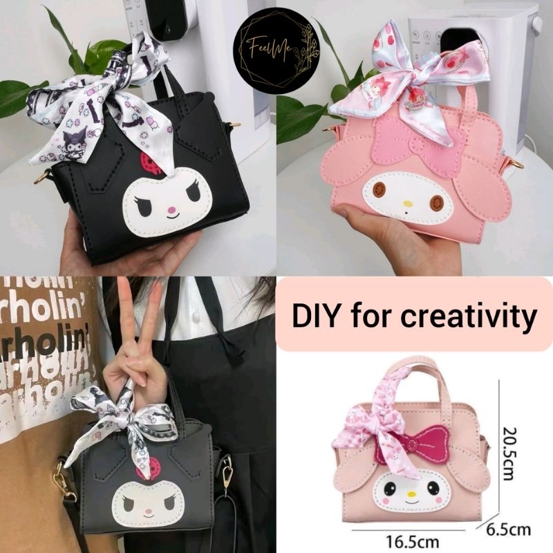 Jual Feelme KK-387 DIY Tas Kuromi Tas Melody Tas Cinnamoroll | Shopee ...
