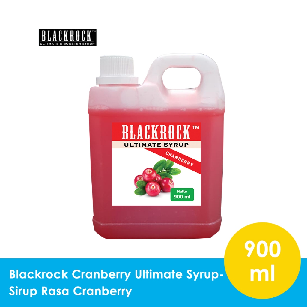 Jual Blackrock Cranberry Ultimate Syrup 900 ml - sirup rasa cranberry ...