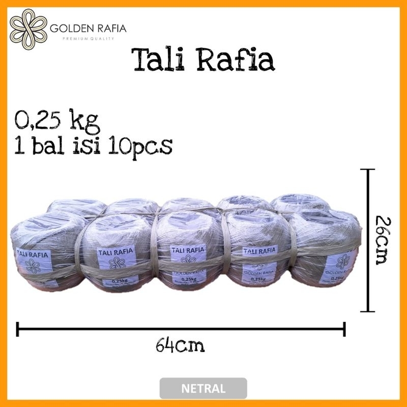 Jual Tali Rafia GOLDEN RAFIA 1 Ball isi 10 pcs 0.25 KG total 2.5 KG ...