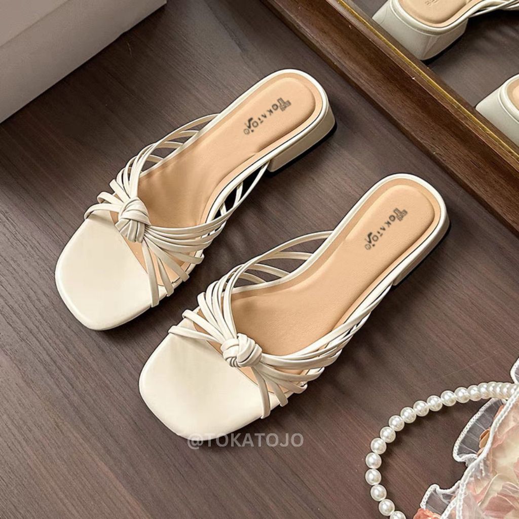 Jual Sandal Wanita Hak Tahu Tali Keronjo Premium Sandal Heels Hak 3 Cm ...