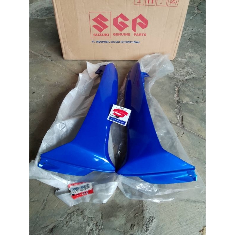 Jual sayap legsild tebeng luar kanan kiri set biru suzuki shogun new ...