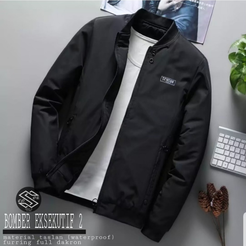 Jual TANS - Jaket Bomber Eksekutif Sensor Bomber Taslan Waterproof ...