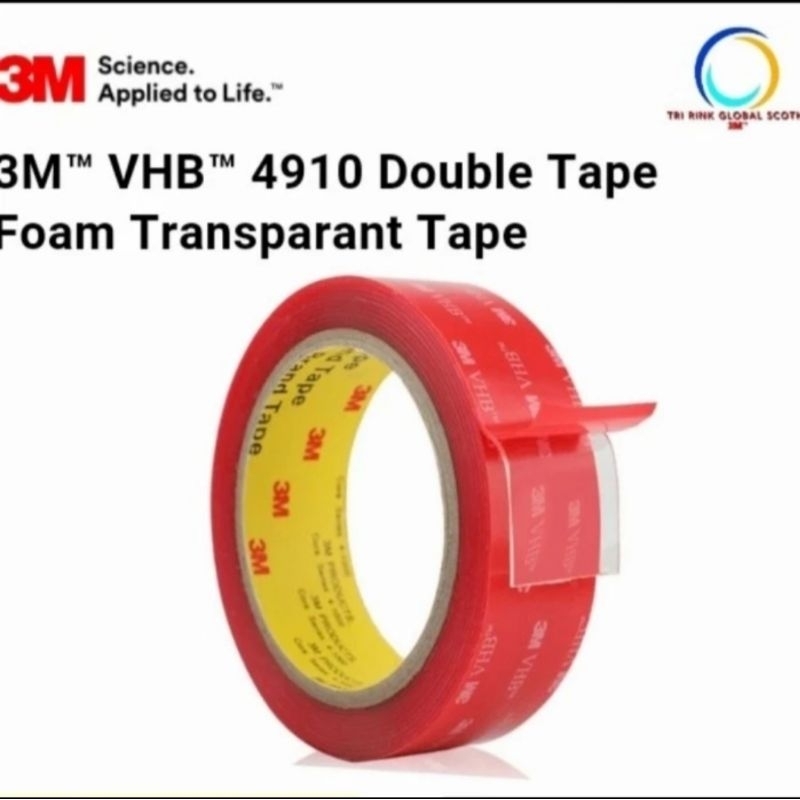 Jual Double tape VHB 4910 3M Clear - Perekat 3M Origional Clear | Shopee Indonesia