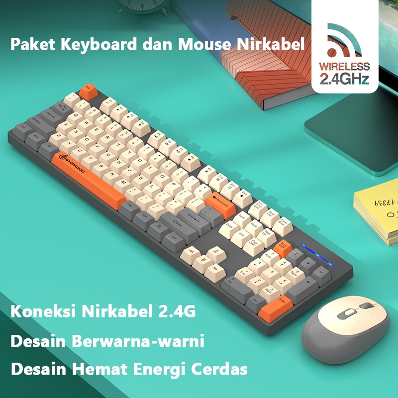 Jual Set Mouse dan Keyboard Gaming E-sports Nirkabel 2.4G Berkualitas ...
